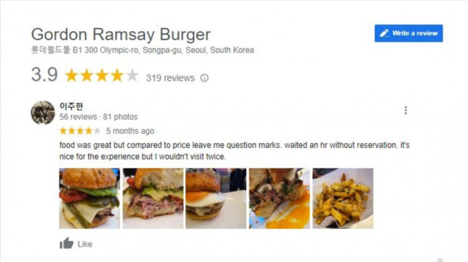 Restoran Burger Gordon Ramsay Di Seoul Dikritik Karena Harga yang Tidak ... Restoran Burger Gordon Ramsay Di Seoul Dikritik Karena Harga yang Tidak ...
