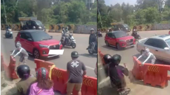 Viral Manusia Silver Depok Buka Jalan untuk Ambulans, Netizen: Keren! Viral Manusia Silver Depok Buka Jalan untuk Ambulans, Netizen: Keren!